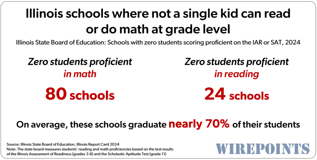 2024 data: Not a single child tested proficient in math in 80 Illinois ...